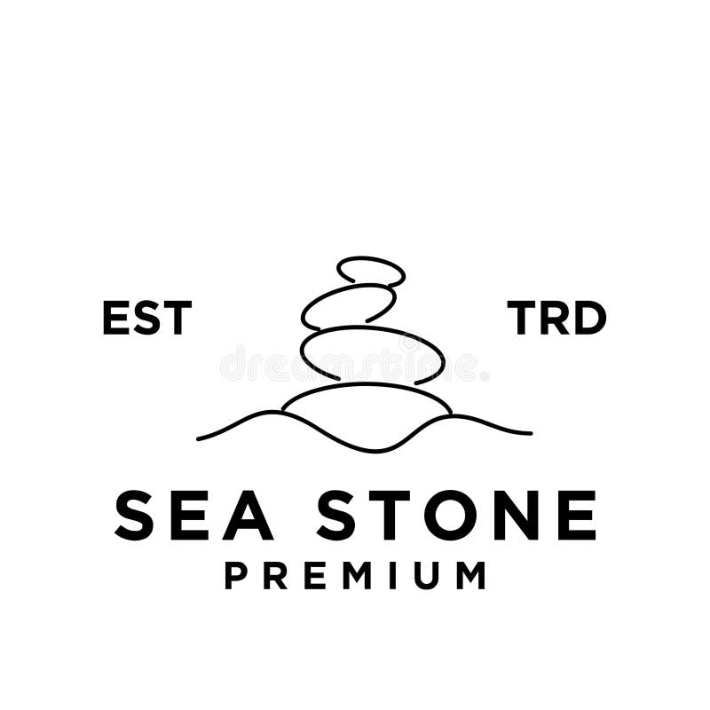 Stone Logo Icon Design Illustration Stock Vector - Illustration of ...