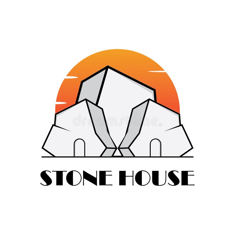 Stone Logo and Symbol Vector Stock Illustration - Illustration of ...