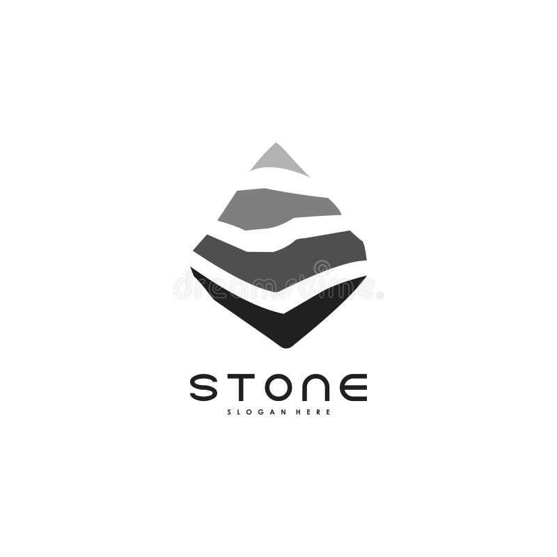 Stone Logo Vector Design Template Stock Vector - Illustration of ...