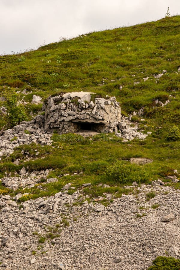 Stone Made Bunker from Side Stock Image - Image of bunker, field: 208104697