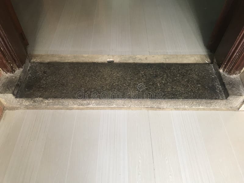 Stone Made Threshold at the Doorstep of an House or Home Construction ...