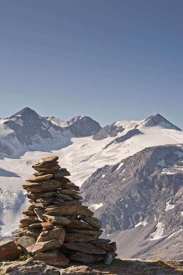 Stone man stock image. Image of guide, marker, mountaineering - 13314739