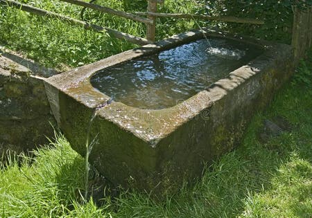 Stone manger stock image. Image of vintage, water, stone - 7361225
