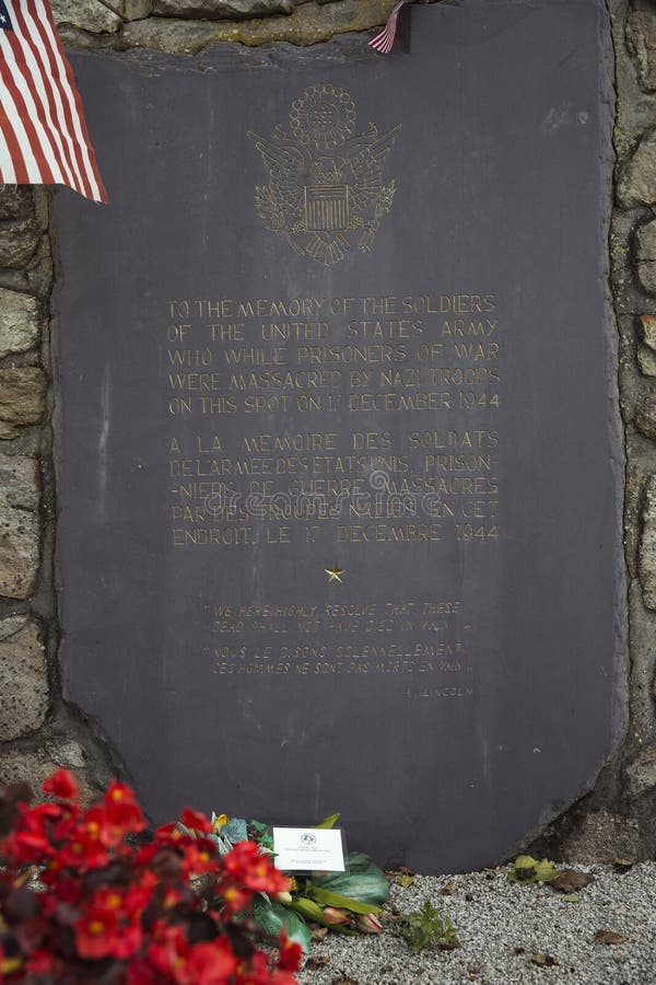 Stone in Memory of the 84 Killed American War Prisoners Editorial Stock ...