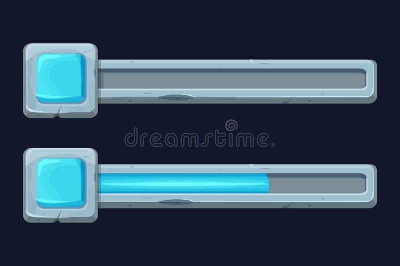 Stone Game Menu Template Decorated with Jungle Leaves Textured Comic in ...