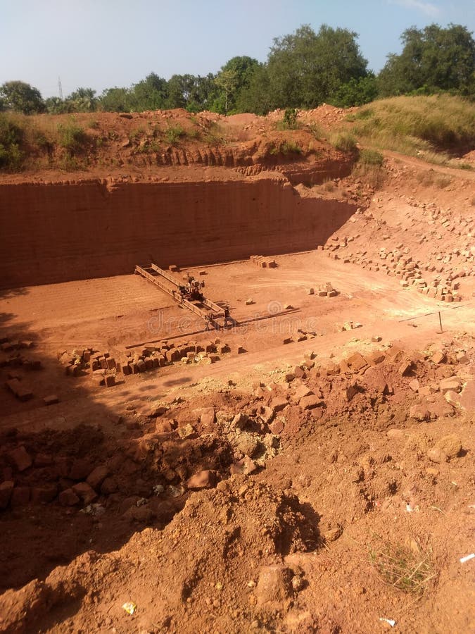 Stone mining stock photo. Image of indianmining, destroyingnature ...
