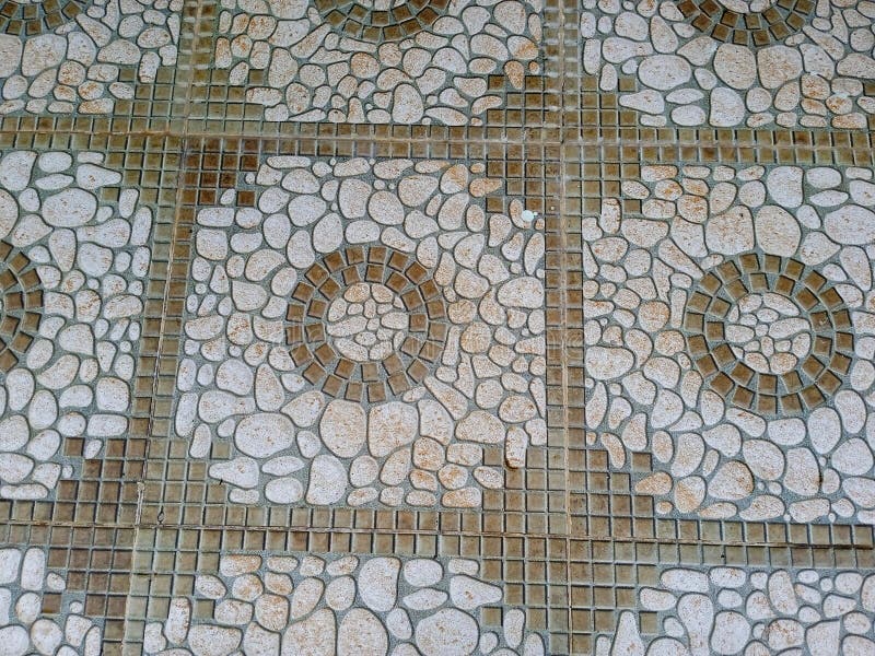 The Stone Motifs on the Floor Stock Image - Image of front, brickwork ...