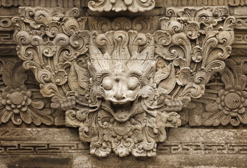 Stone Mythical Creature - Decoration of Bali Templ Stock Image - Image ...