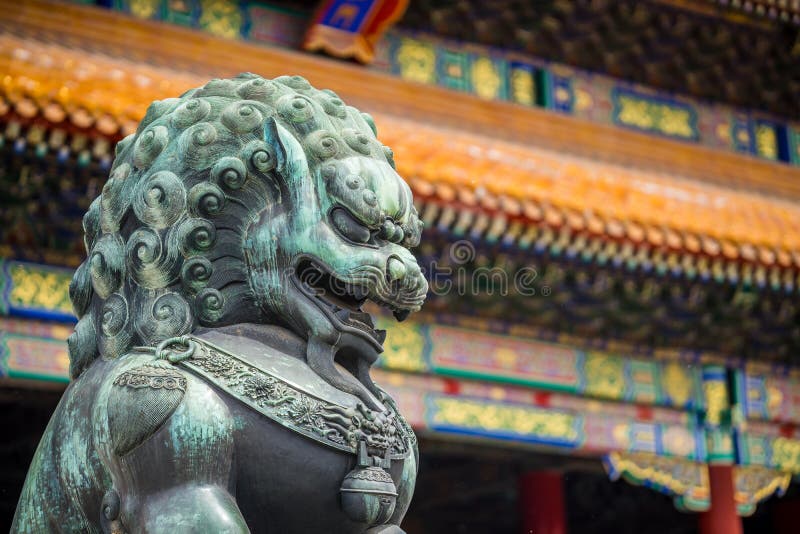 Stone Mythical Creature Statue Stock Image - Image of baroque, animal ...