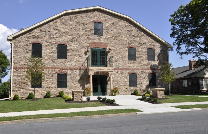 Stone office building stock image. Image of exterior - 10927311