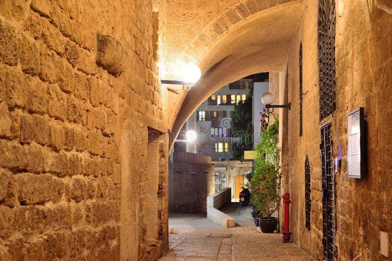 Stone Old City Jaffa in Tel Aviv Stock Photo - Image of jaffa ...