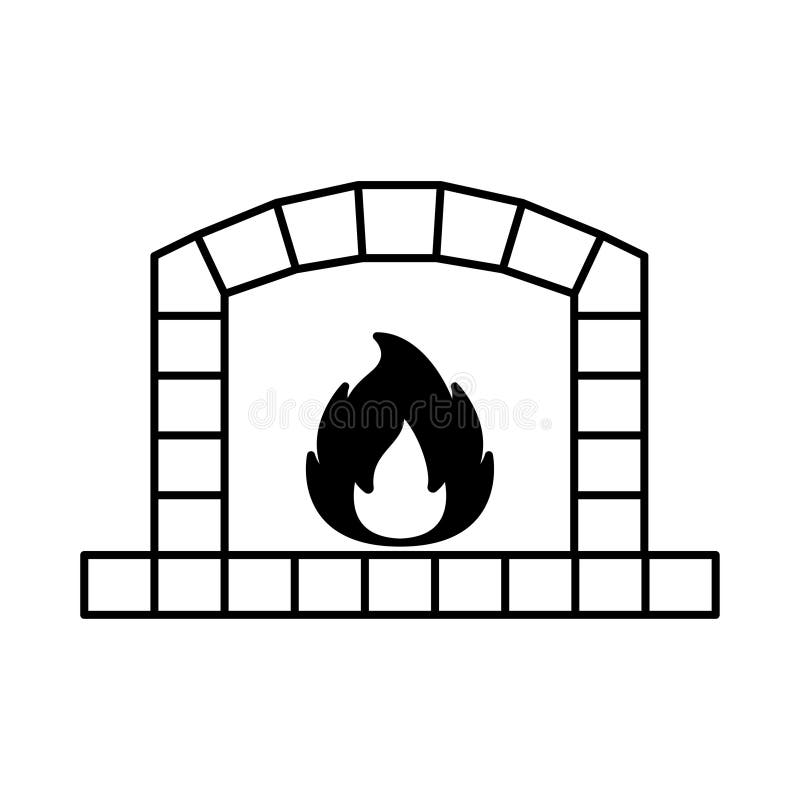 Stone Oven Icon Vector Basic RGB Stock Vector - Illustration of bread, flame: 337925330