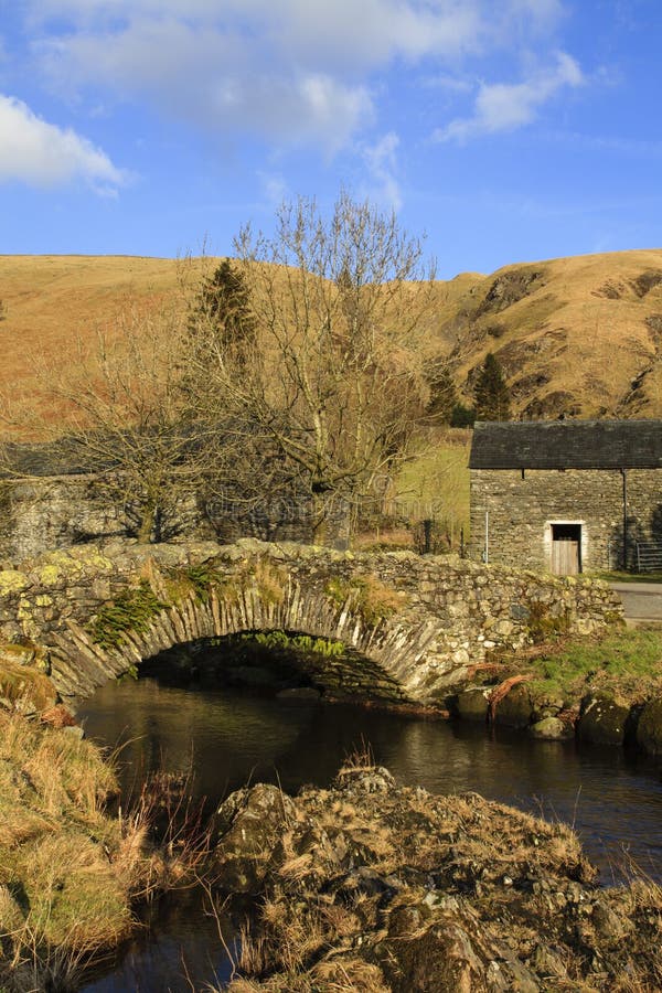 Stone Packhorse Bridge stock image. Image of stone, watendlath - 29370811