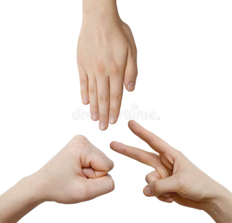 Stone, paper, scissors stock photo. Image of gambling - 66774524