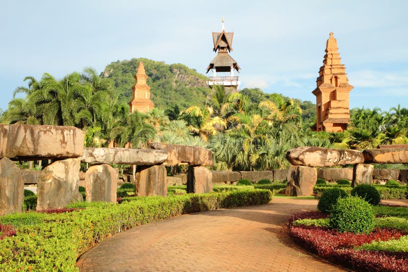 Stone park stock photo. Image of leaf, outside, attraction - 25043154