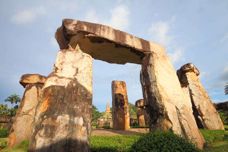 Stone park stock photo. Image of grass, culture, mountain - 25043322