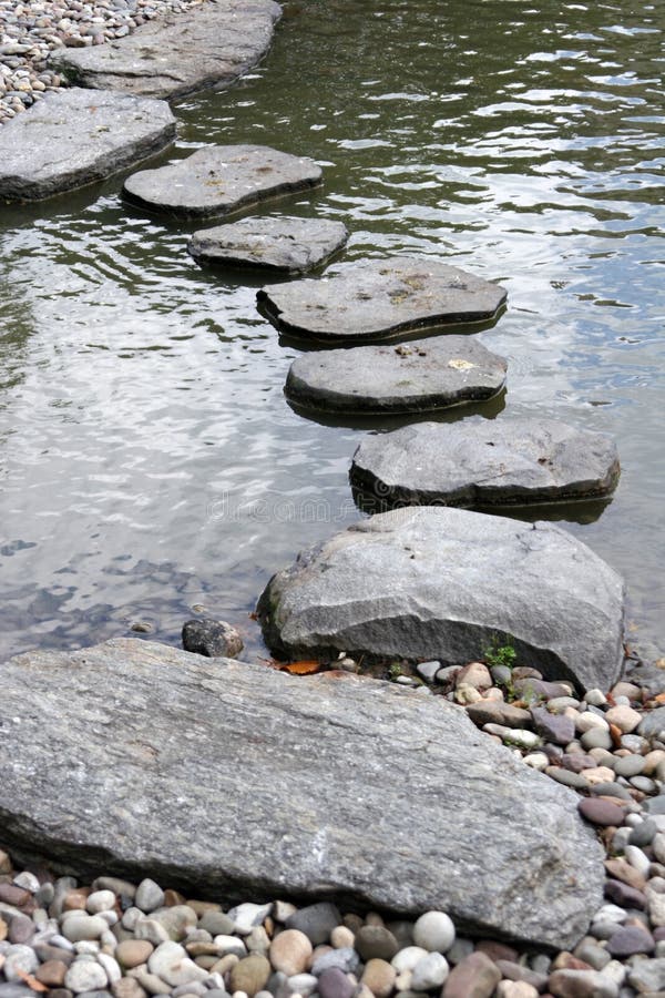 Stone Path stock image. Image of japan, creek, details - 123053