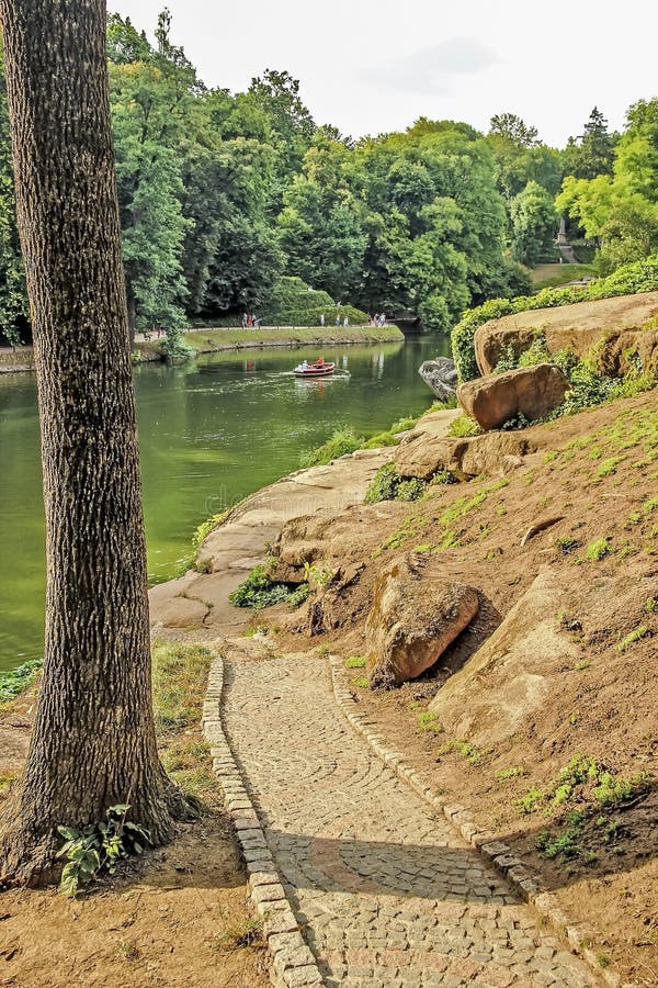 Stone path along the river stock image. Image of park - 61714187