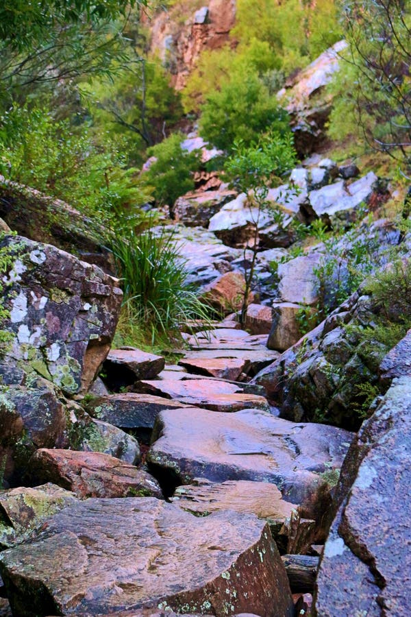A Stone Path through the Bush in the Grampians Australia Stock Image ...