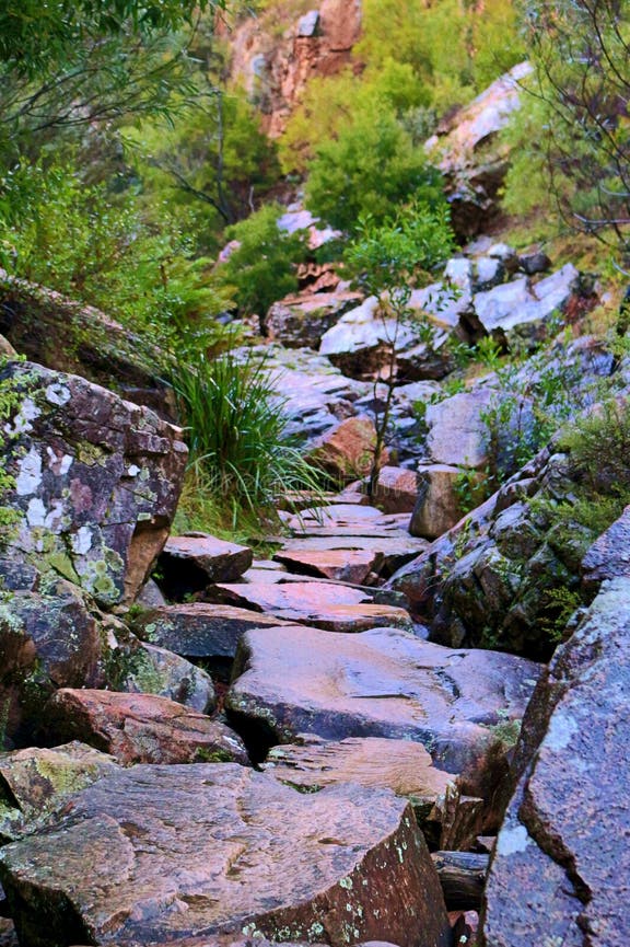 A Stone Path through the Bush in the Grampians Australia Stock Image ...