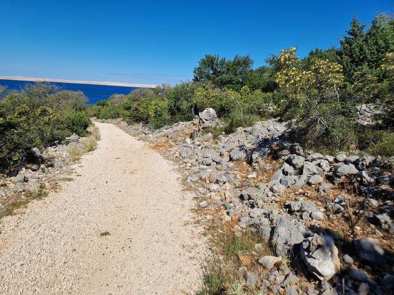 Stone Path in Croatian Sea Velebit Stock Image - Image of path, stone ...
