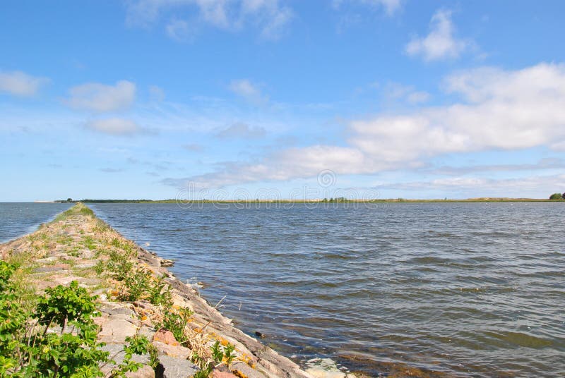 A Stone Path through the Lake Stock Image - Image of summer, outdoor ...