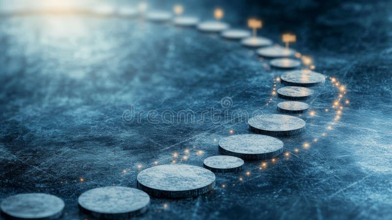 Stone Path Leading Upwards, Representing Growth, Progress, or Reaching ...