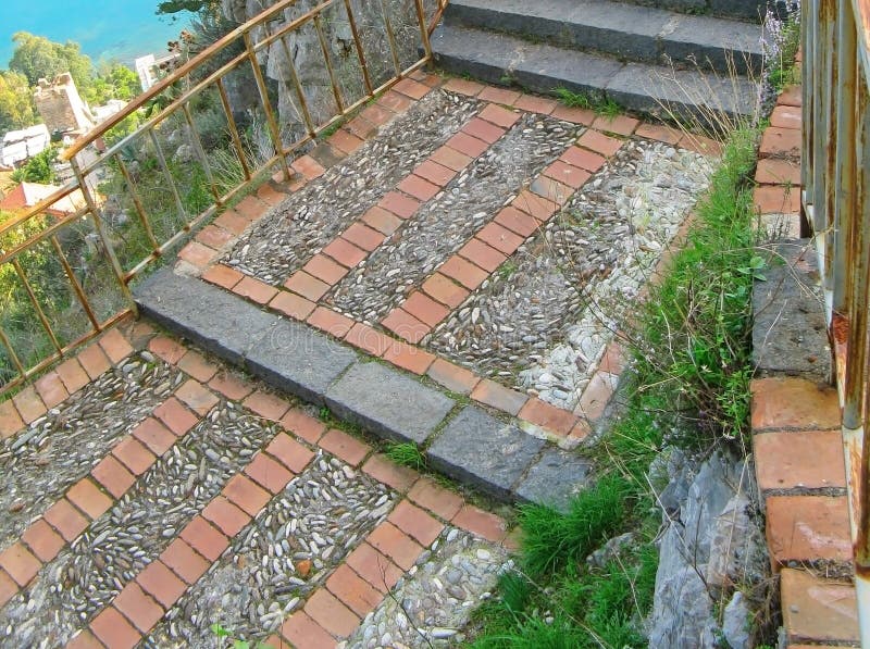 Stone Path at the Old Town in Europe. Stock Photo - Image of europa ...
