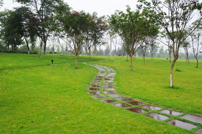 13,767 Garden Path Wood Lawn Stock Photos - Free & Royalty-Free Stock ...