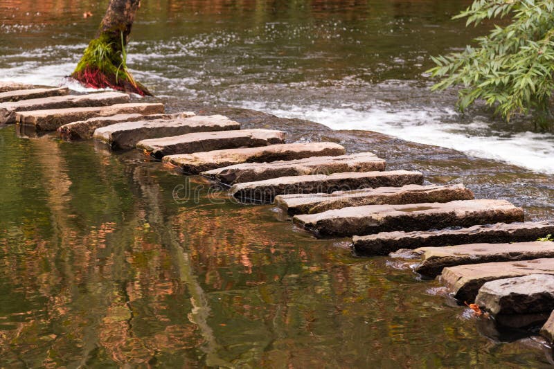 Stone path on river stock image. Image of paved, serene - 296534685