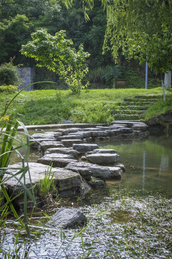 Stone path on river stock photo. Image of boulder, path - 93472216