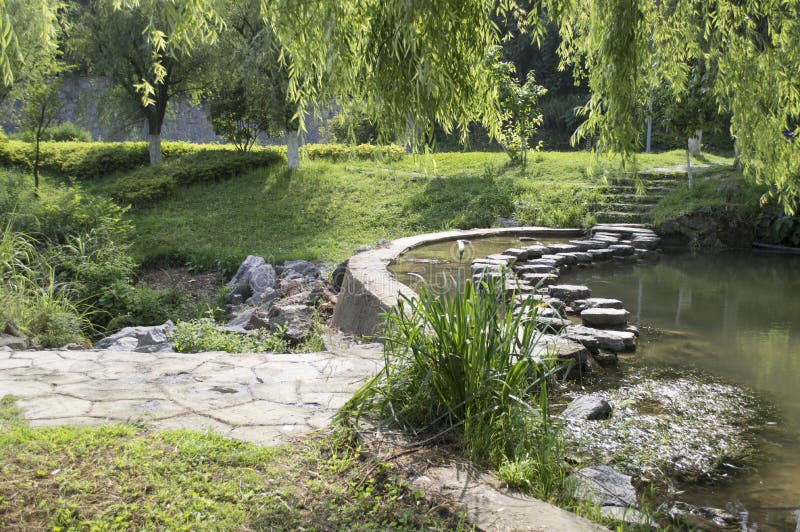 Stone path on river stock photo. Image of boulder, path - 93472216