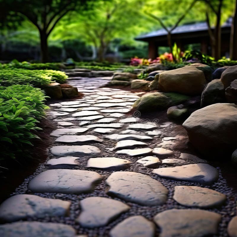 Stone Path a Surface Composed of Natural Stones or Boulders Ara Stock ...