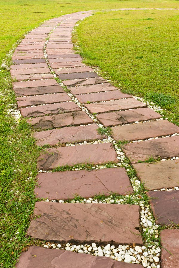 Stone pathway stock image. Image of decor, design, pathway - 26923217