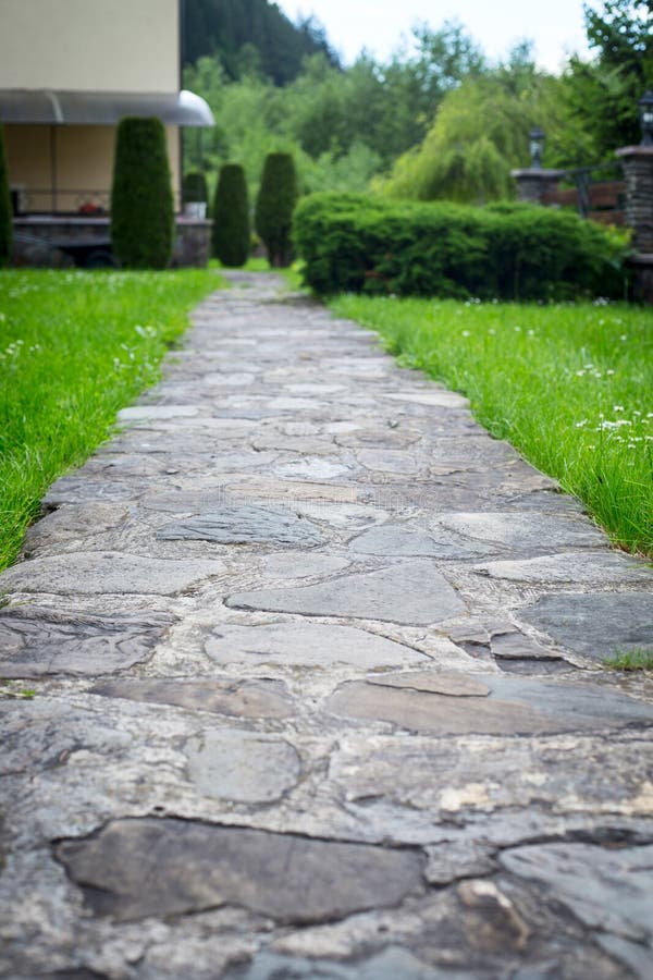 Stone pathway design stock image. Image of asian, footpath - 151501371