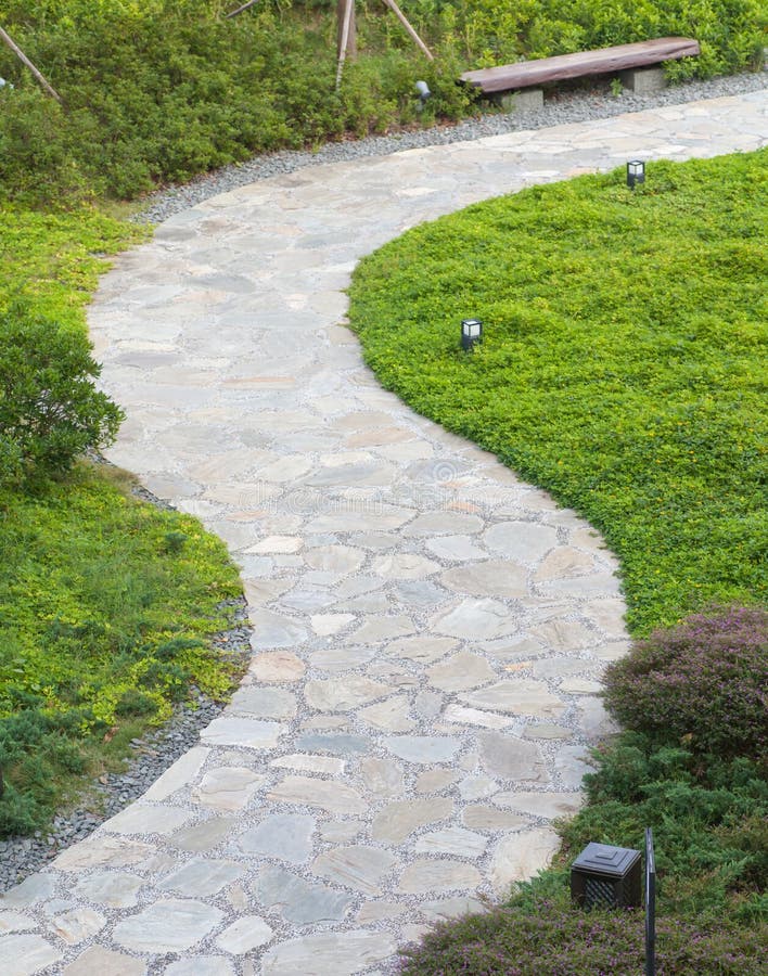 Stone pathway stock photo. Image of exotic, quiet, enlightenment - 33047786