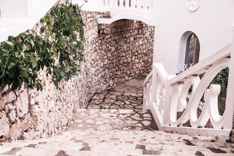 Stone Pathway at Italian Hotel Stock Photo - Image of pathway, travel ...