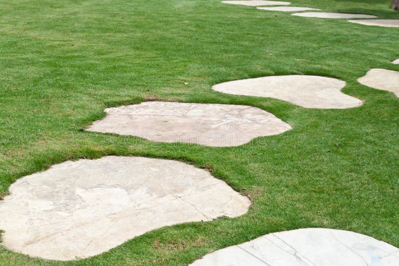Stone pathway in a Park stock photo. Image of relaxation - 33791332