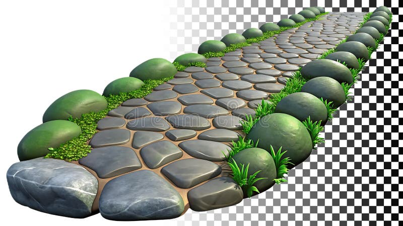 Stone Pathway Texture Garden Path or Walkway Material Png Transparent ...