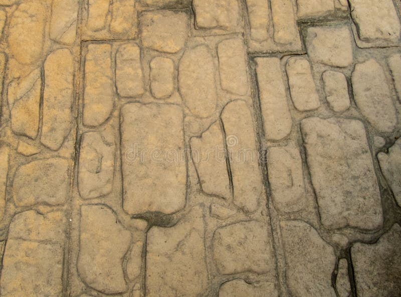Stone Patio Background with Warm Light Stock Image - Image of masonry ...