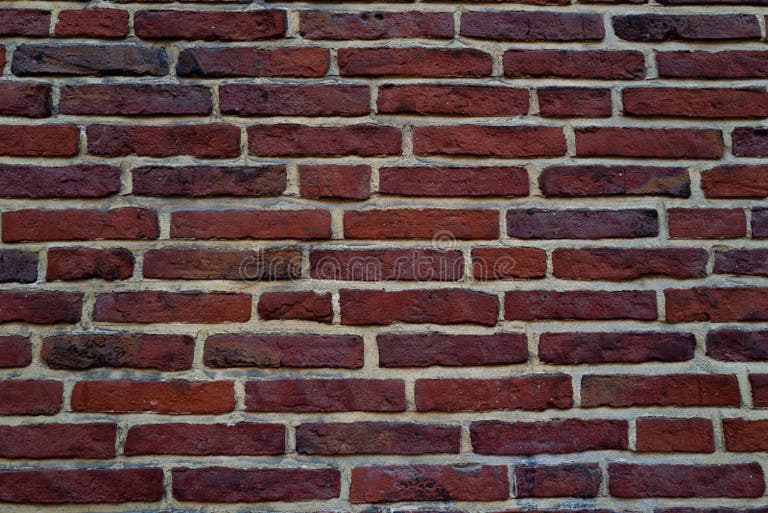 Stone Pattern with Brick Wall Background. High Resolution Banner. Red ...