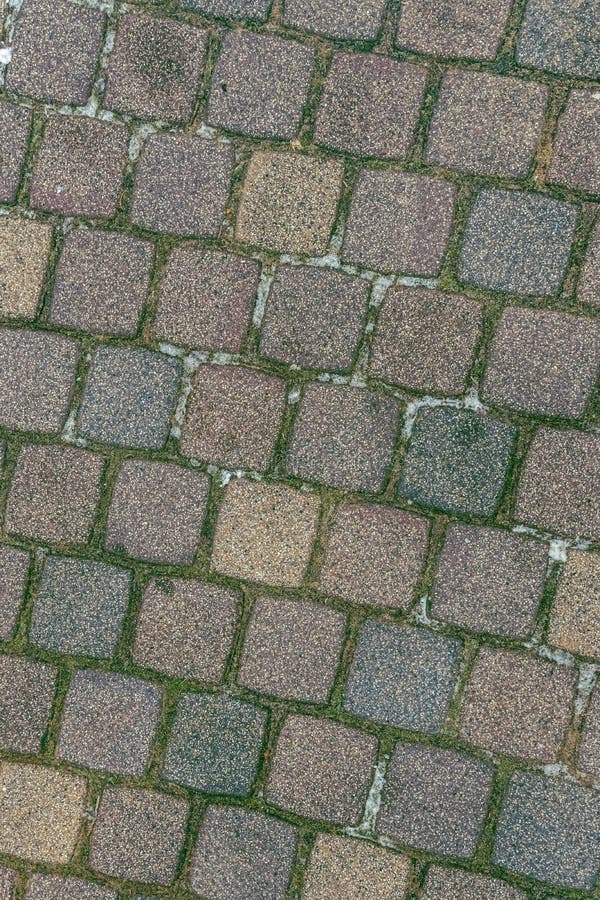 Stone Pattern City Square of Cobblestones Close-up Stock Photo - Image ...