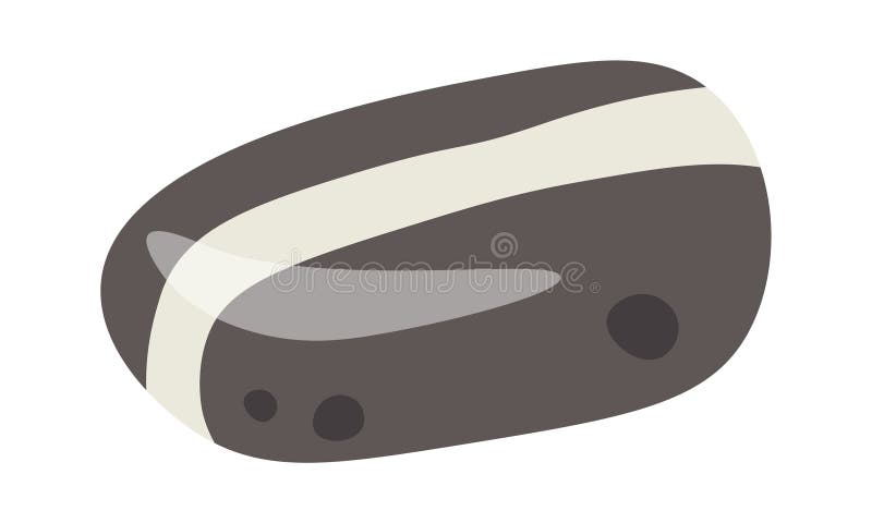 Stone with Pattern Flat Illustration Decorative Mineral Stock Vector ...