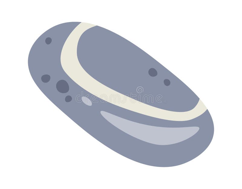 Stone with Pattern Flat Illustration Decorative Mineral Stock Vector ...