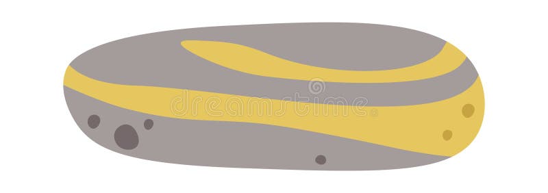 Stone with Pattern Flat Illustration Decorative Mineral Stock Vector ...