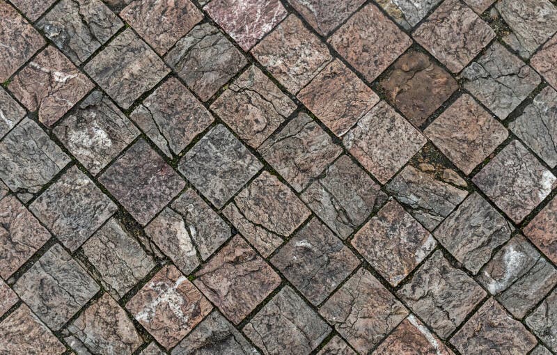 Stone Pattern Part of the City Square, Gray and Brown Cobblestone Stock ...