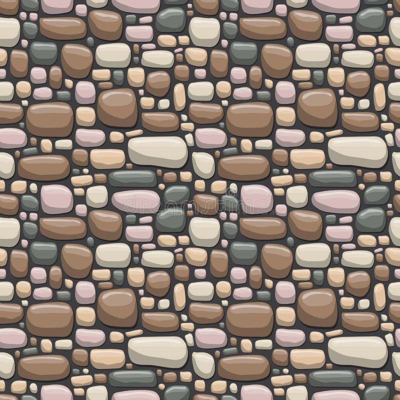 Rock Seamless Pattern Vector Design Illustration Stock Vector ...