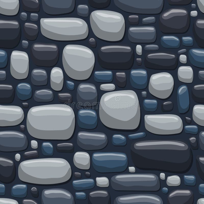 Rock Seamless Pattern Vector Design Illustration Stock Vector ...