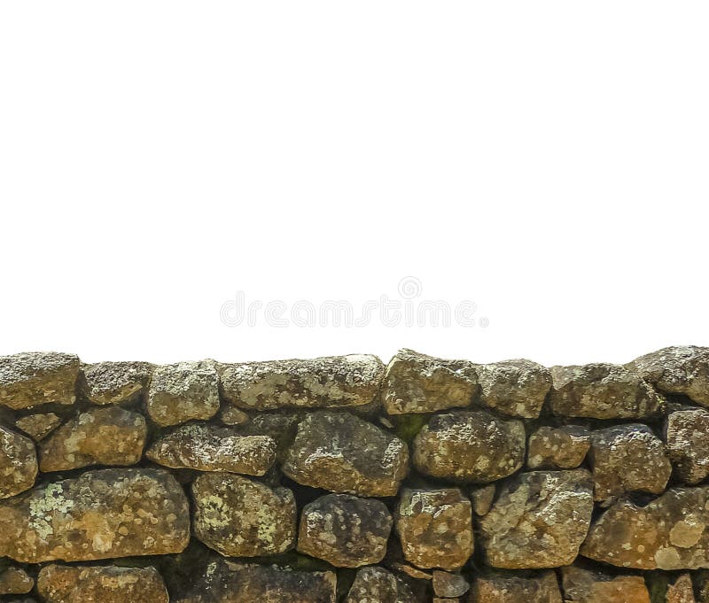 Stone Patterned Wall Isolated Photo Stock Image - Image of decorated ...