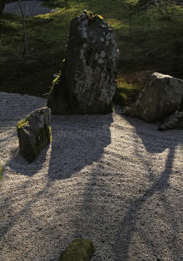 Stone Patterns in Japanese Zen Garden Stock Photo - Image of structure ...